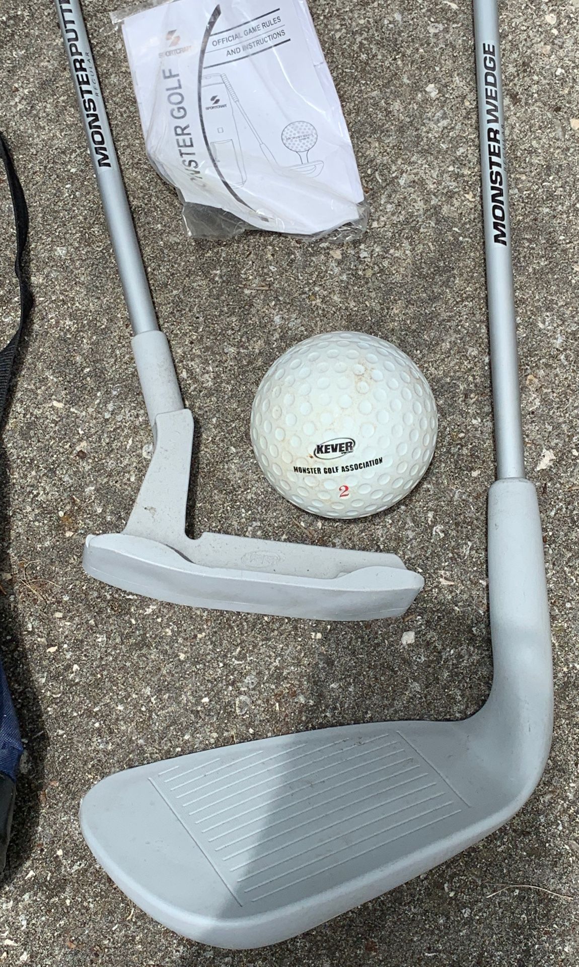 Kids Kever Sport craft monster golf set - Bag, ball, wedge, putter for ...