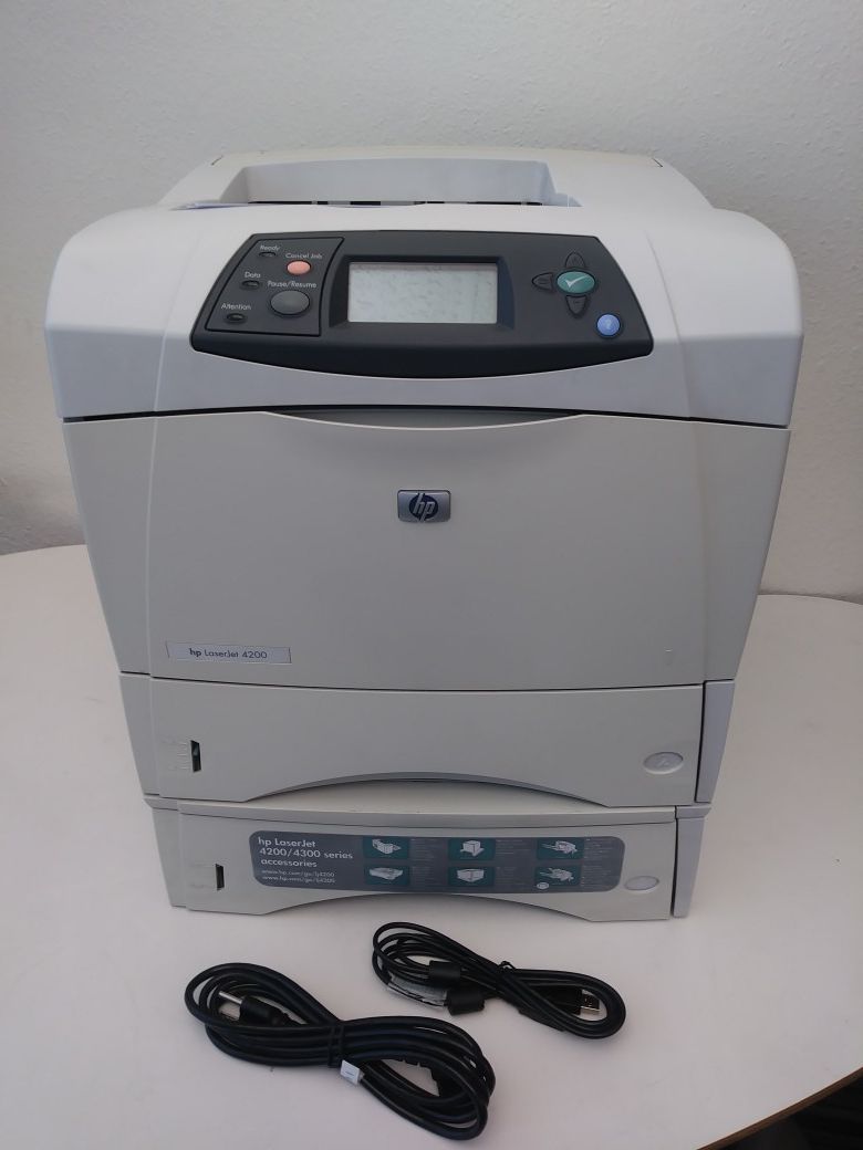 Laser Printer Hp LaserJet 4200 W/EXTRA PAPER TRAY / 35PPM for Sale in ...