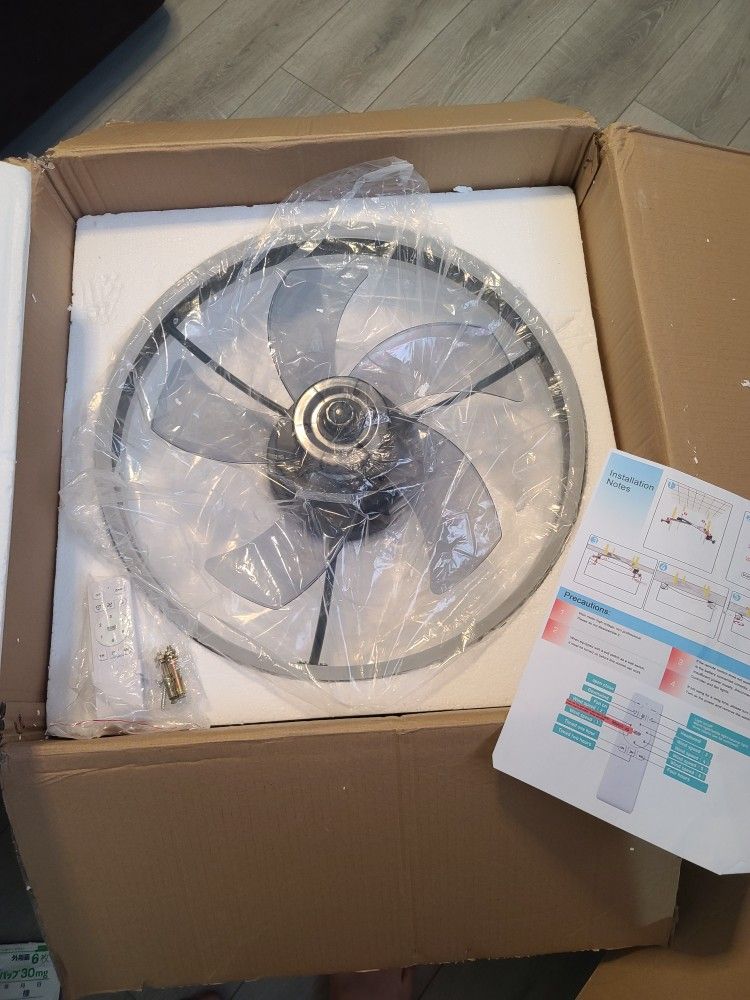 NEW 20" Modern Ceiling Fan With LED Lighting for Sale in Rcho Santa Fe ...