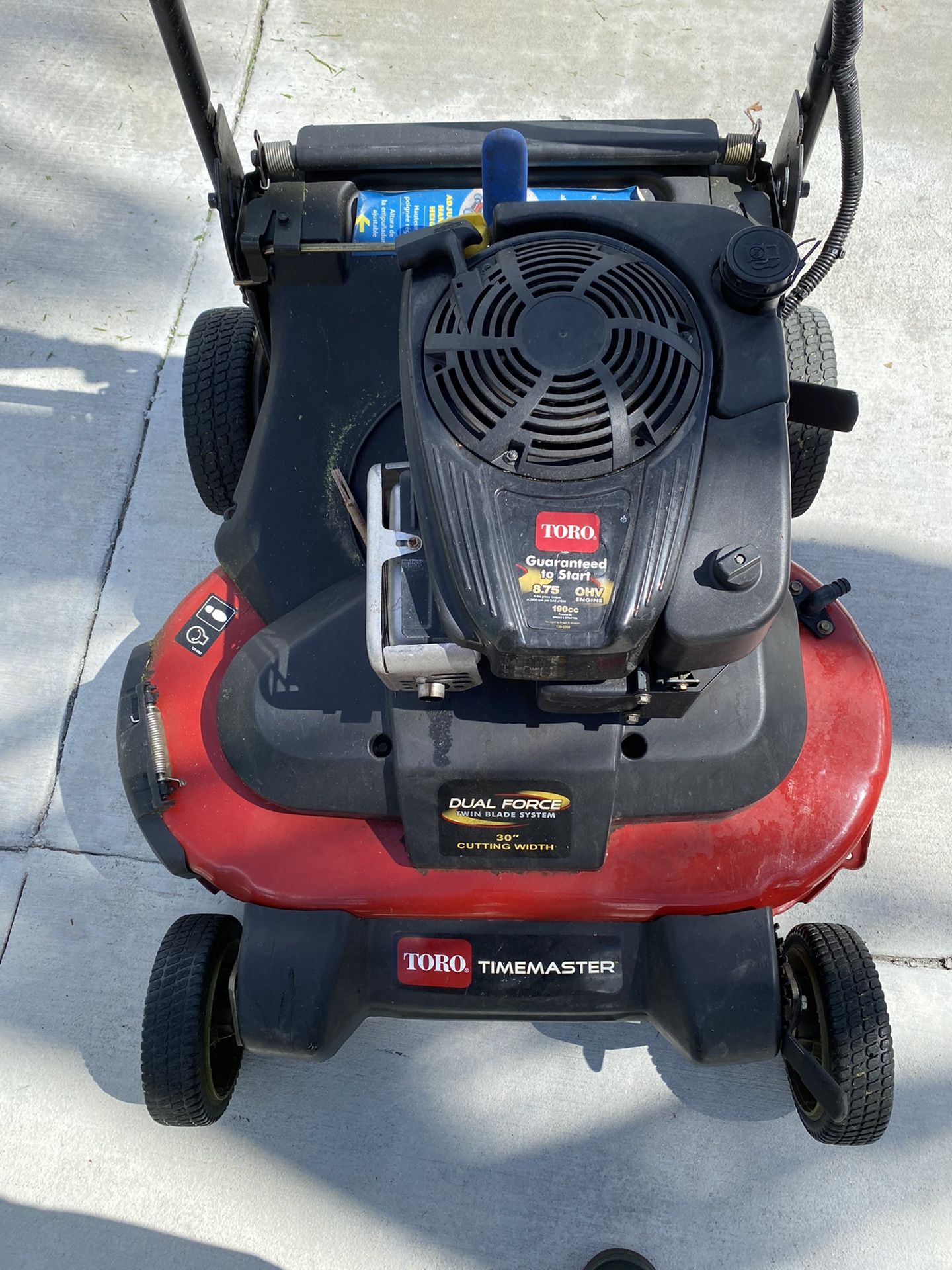 Toro time master 30 inch lawnmower in very good condition. Echo edger ...