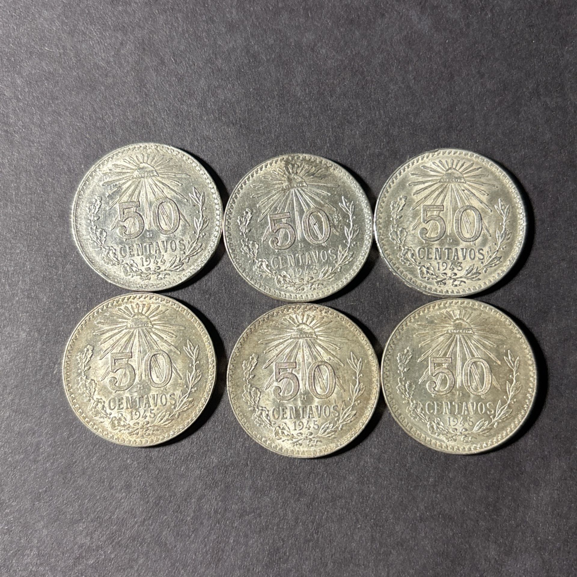 Mexican Silver Coins. 6 pcs for Sale in Whittier, CA - OfferUp