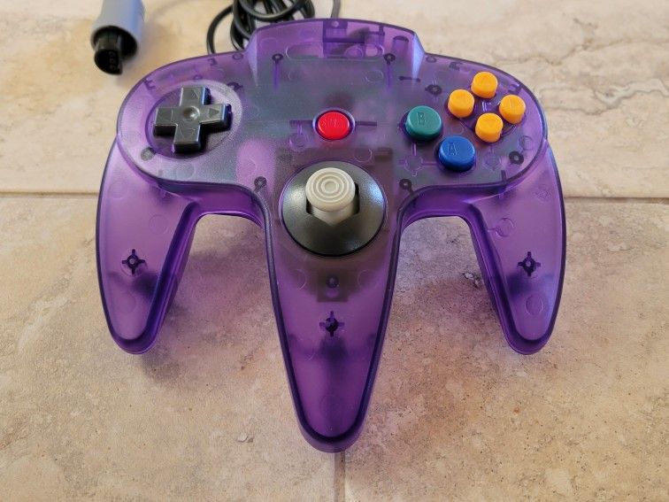 N64 Controller - Transparent Purple - Nintendo 64 Joystick for Sale in ...