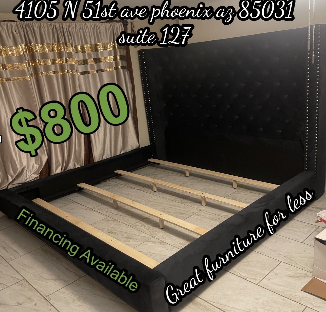 King Size Bed Frame Brand New for Sale in Phoenix, AZ - OfferUp