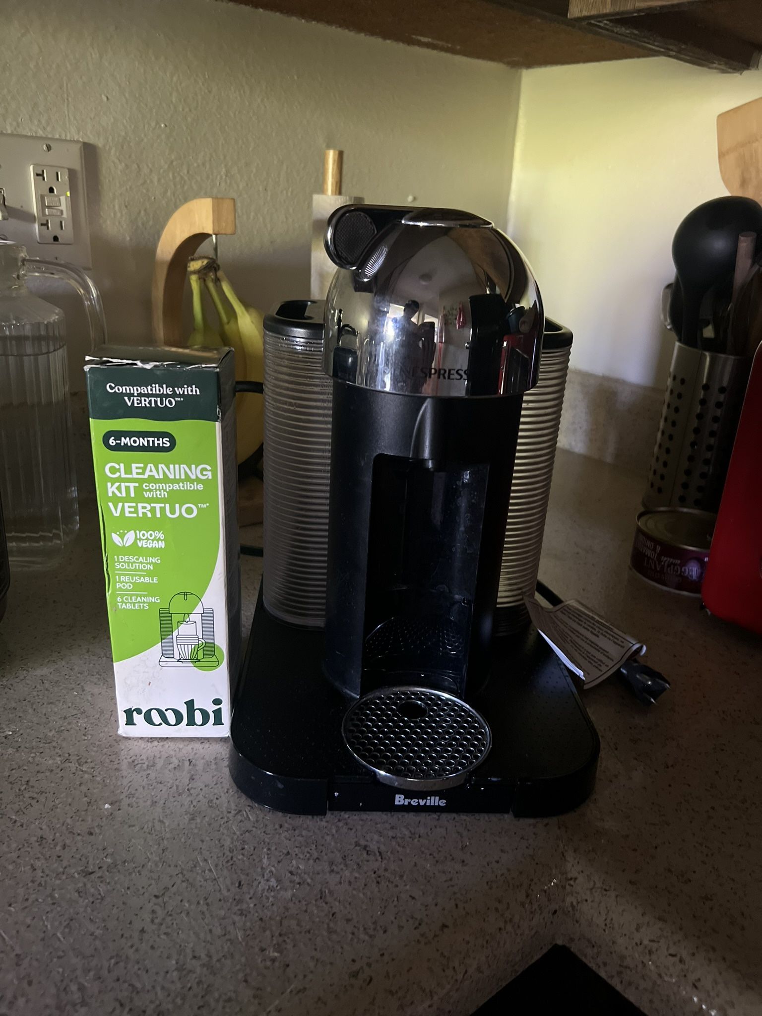 Nespresso Vertuo Coffee Machine With Cleaning Pods for Sale in ...