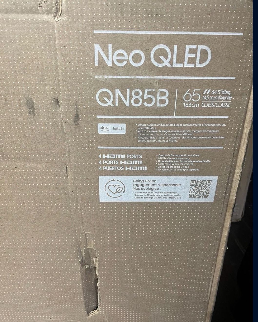 Samsung - 65" Class QN85B Neo QLED 4K UHD Smart Tizen Tv for Sale in ...