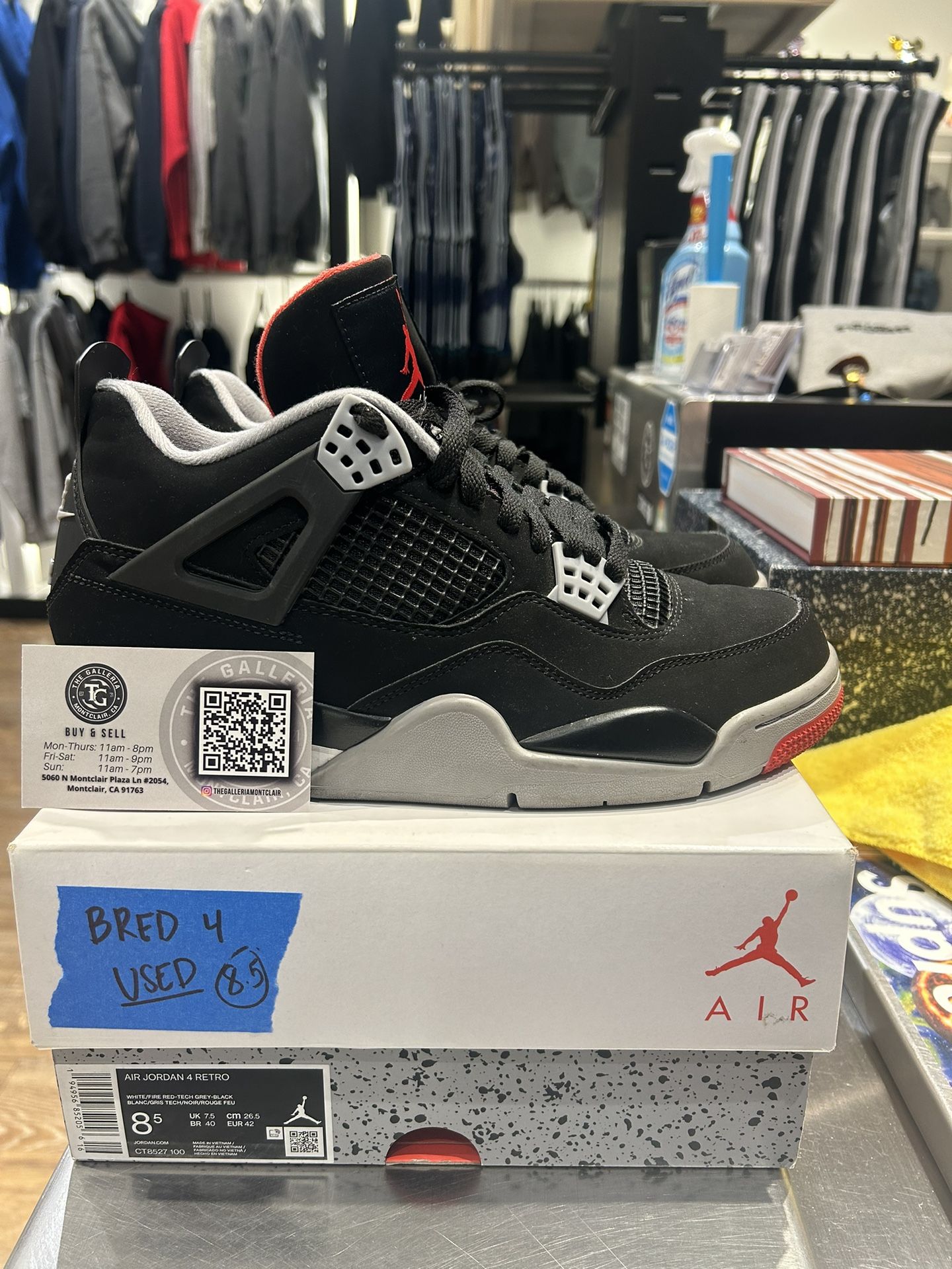 Jordan 4 Bred 2019 USED for Sale in Montclair, CA - OfferUp