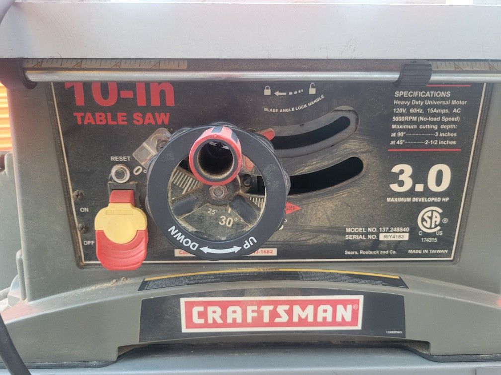 Craftsman Tablesaw For Sale for Sale in Fort Lauderdale, FL - OfferUp