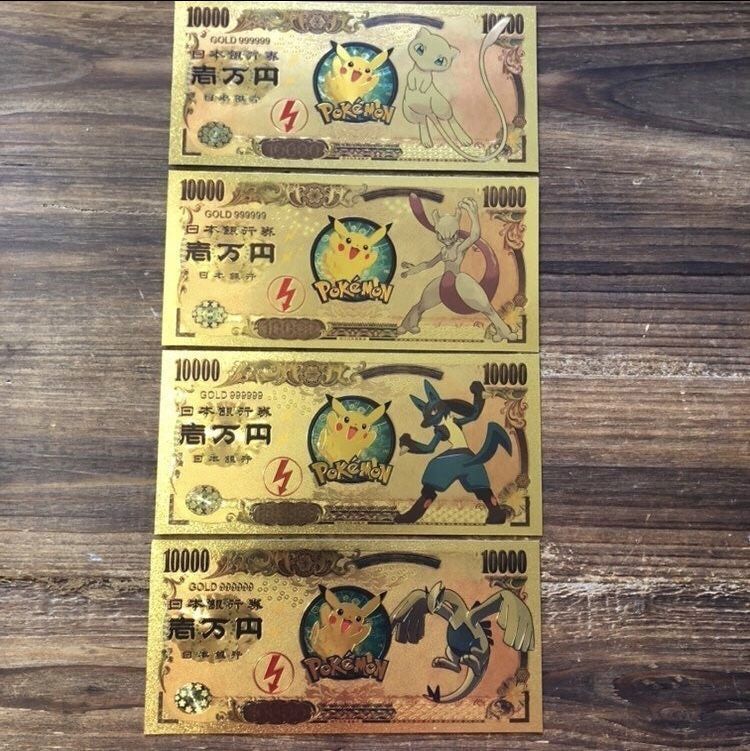 24k Gold Plated Pokémon Banknote Set for Sale in Orlando, FL - OfferUp