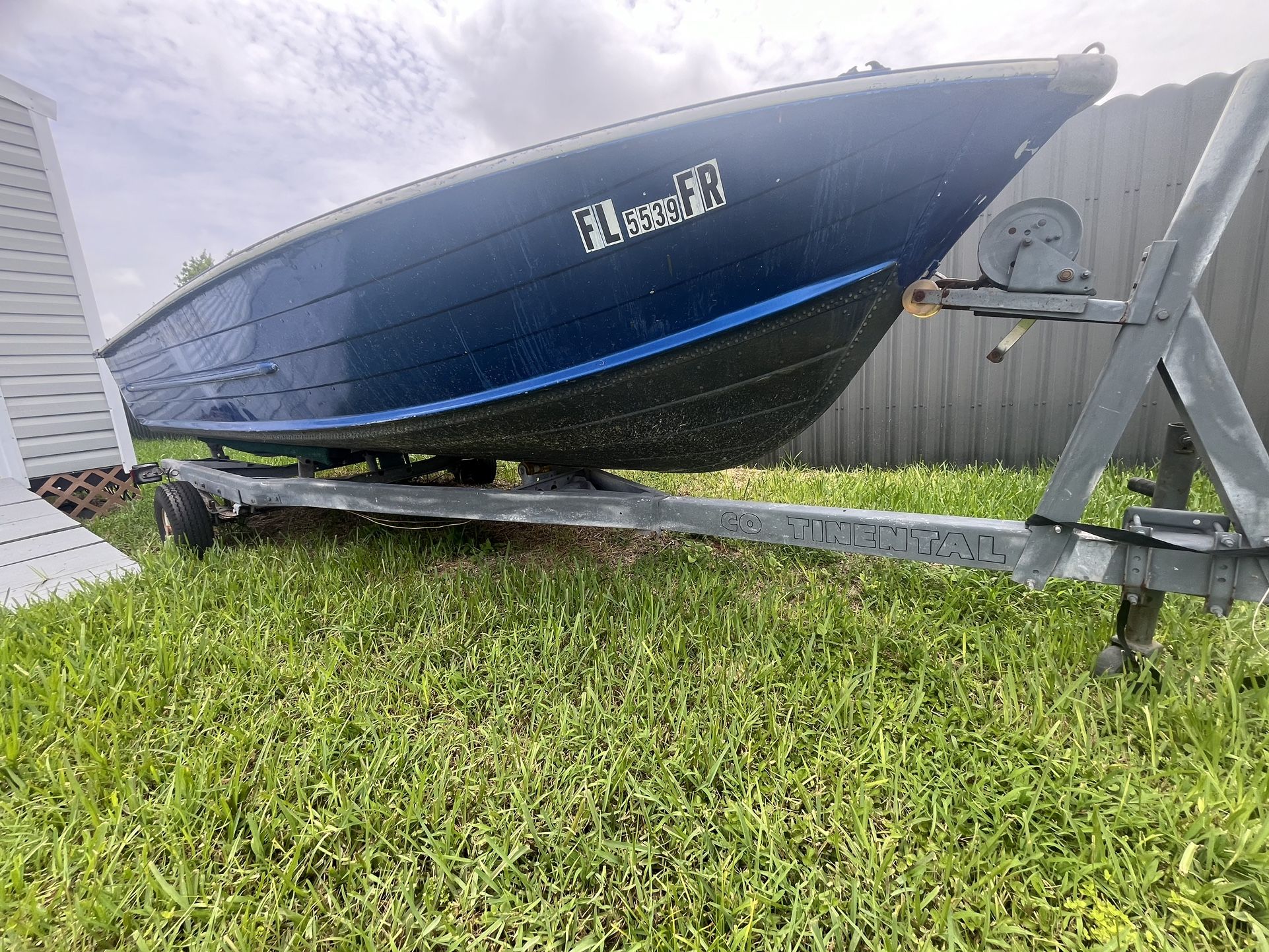 16ft Aluminum Boat w/ Trailer for Sale in Homestead, FL - OfferUp