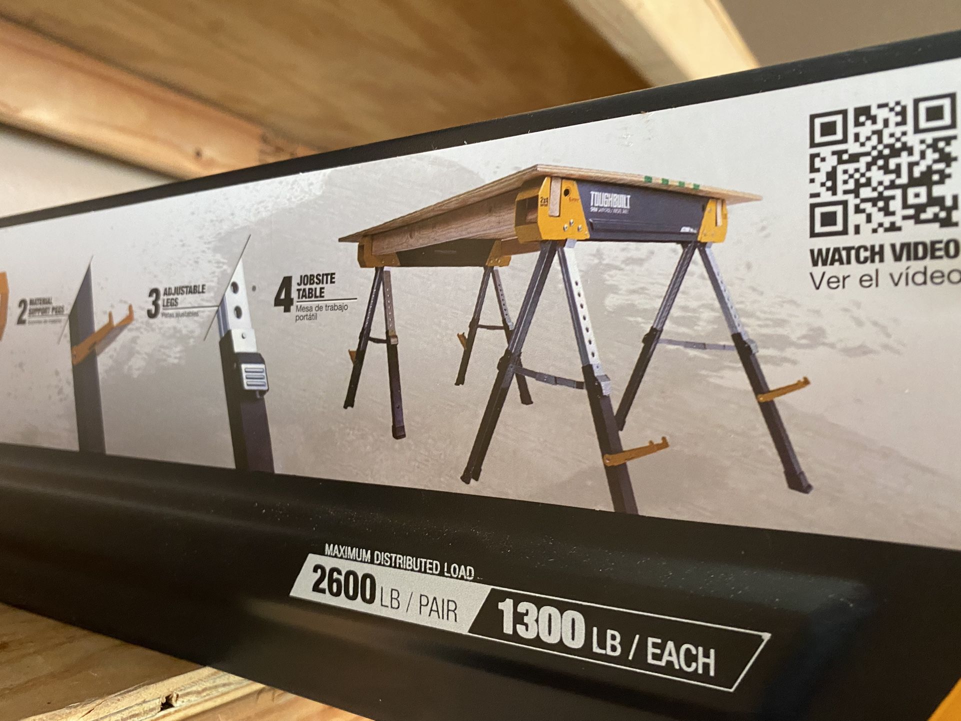 ToughBuilt - Folding Sawhorse/Jobsite Table for Sale in Dallas, TX ...