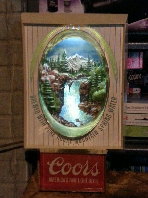 Coors Beer lighted waterfall motion sign. Rare! for Sale in ...