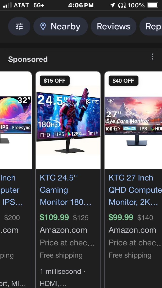 KTV 24.5 Gaming Monitor for Sale in San Antonio, TX - OfferUp