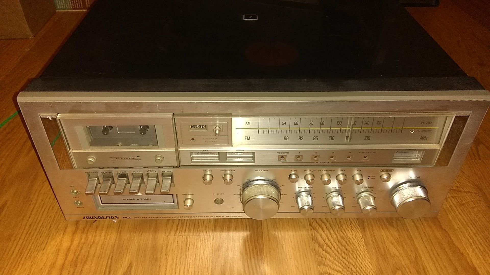 Vintage Turntable Casstte 8Trk Receiver Soundesign PLL WORKS! for Sale ...