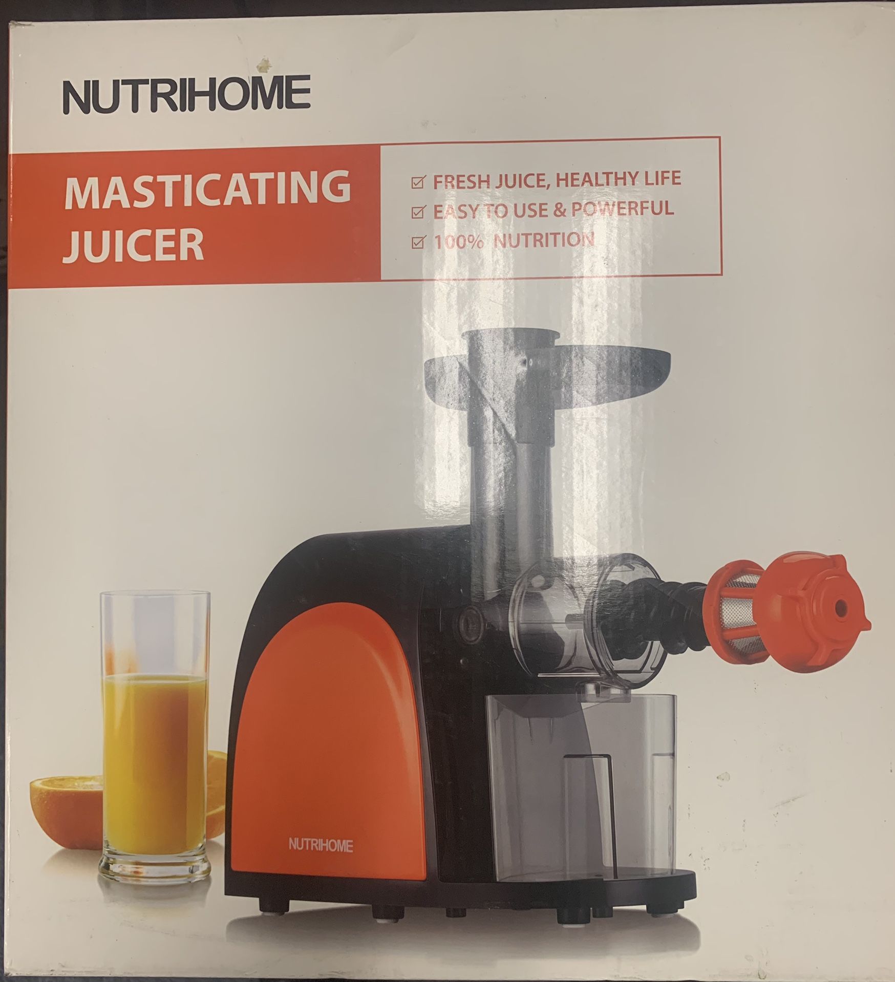 Masticating Juicer, Cold Press Juicer, Slow Juicer Machine with Juice ...