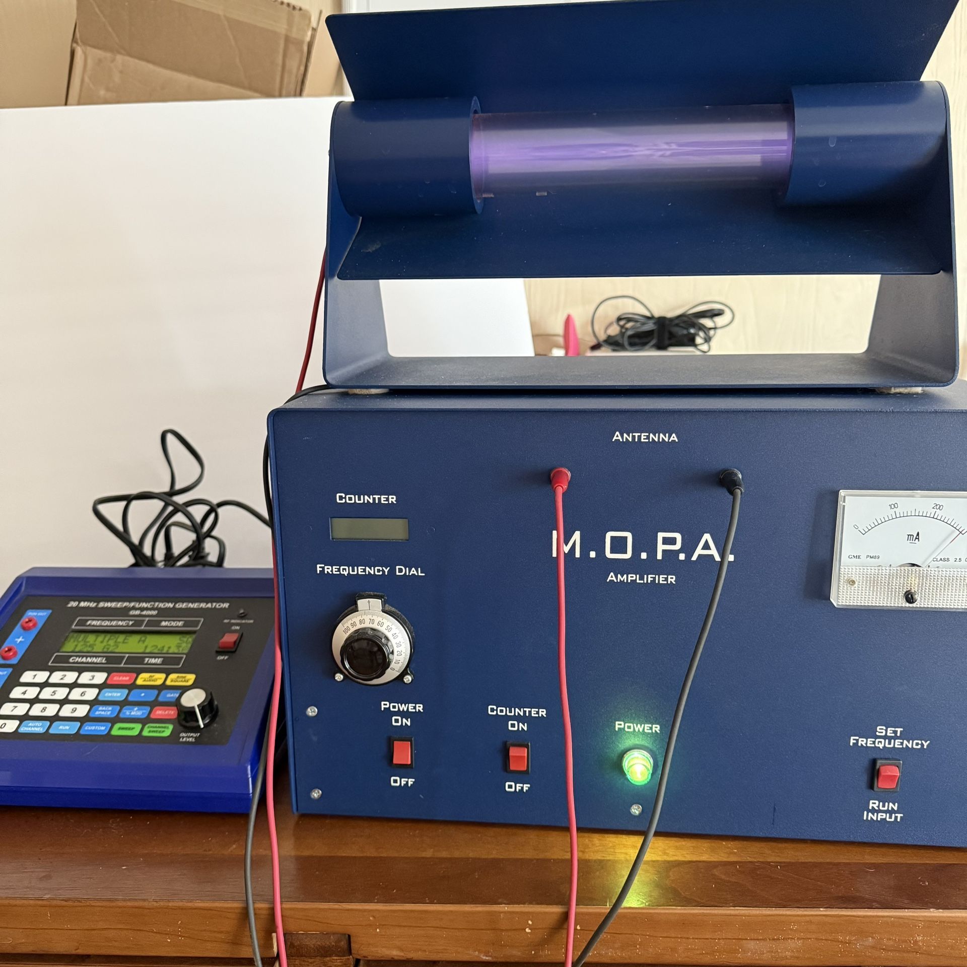 GB4000 Generator MOPA Amplifier Combo Rife Machine Frequency Extra Bulb ...