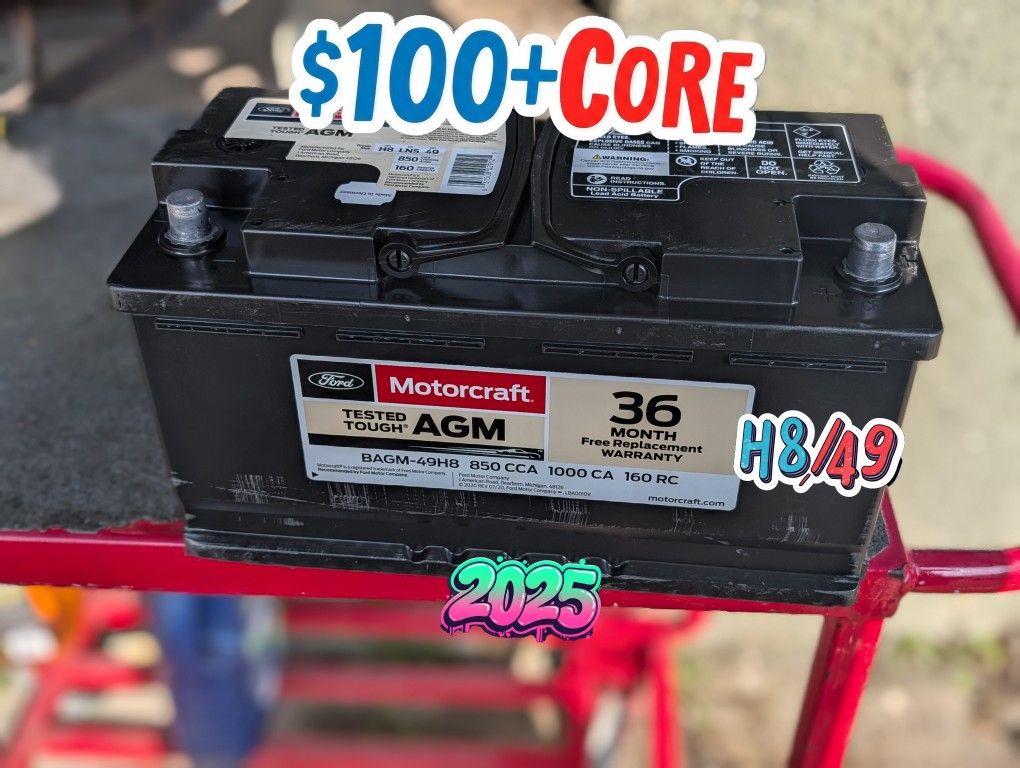 AGM Car Battery / Group Size 49/H8 for Sale in Los Angeles, CA - OfferUp