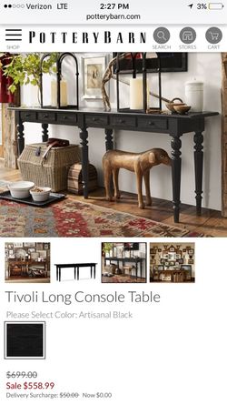 Pottery Barn Tivoli Long Console Table for Sale in Suwanee GA OfferUp