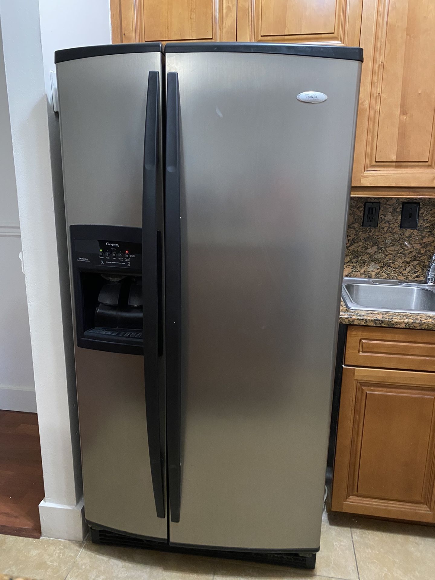 Whirlpool Gold Stainless Steel Double Refrigerator for Sale in Hialeah ...