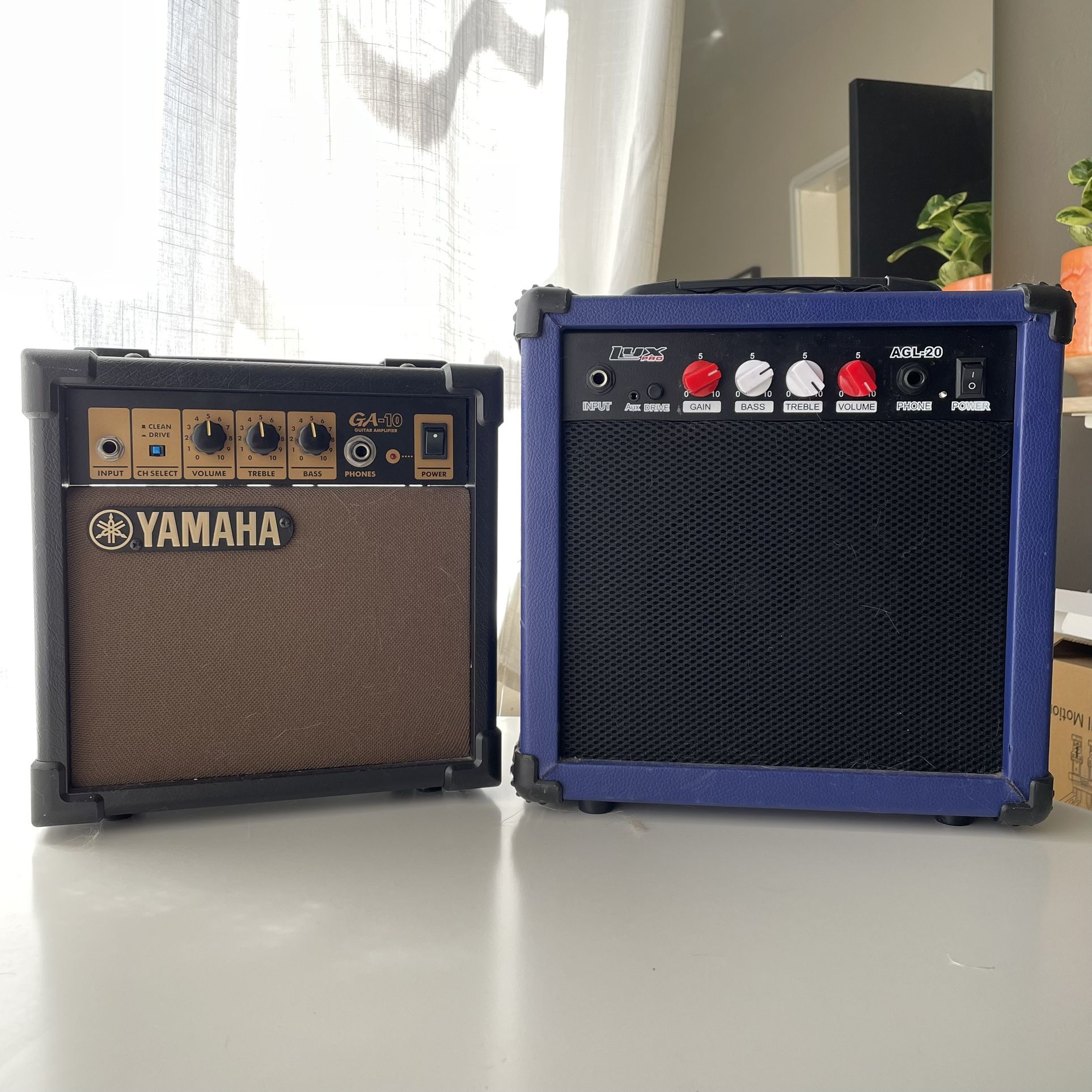 Two Practice Guitar Amps Amplifiers Yamaha And Lux Pro for Sale in Long ...