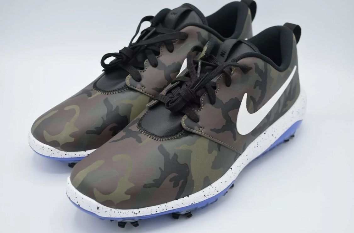 Nike Roshe G Tour NRG Olive Royal Blue Camo Golf Shoes BQ4813-201 Men’s ...