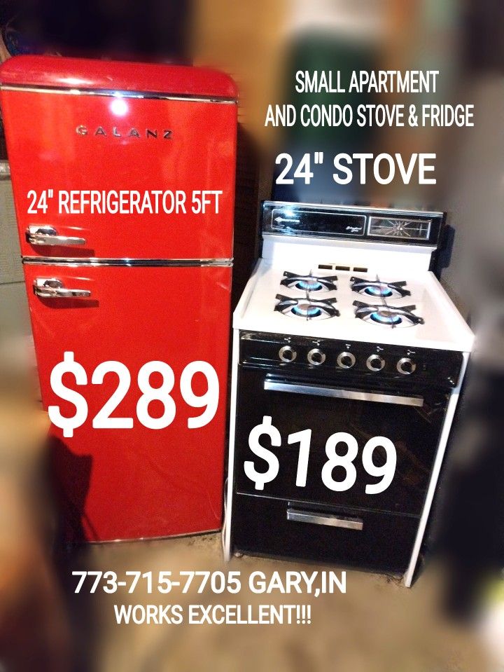Small 24" Stove Fridge Refrigerator for Sale in Chicago, IL - OfferUp