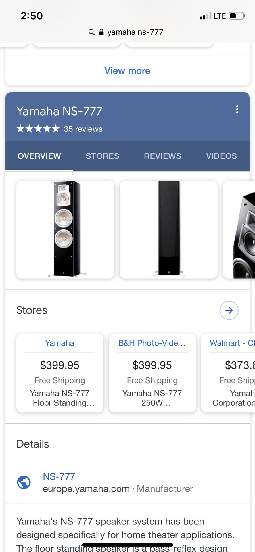 Yamaha ns-777 floor standing speaker towers for Sale in Mint Hill, NC ...