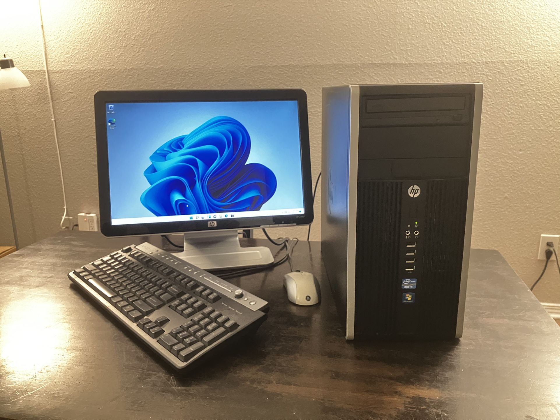 HP i5/Windows 11/8gb RAM/128gb SSD/Monitor/ Keyboard & Mouse/ PC ...