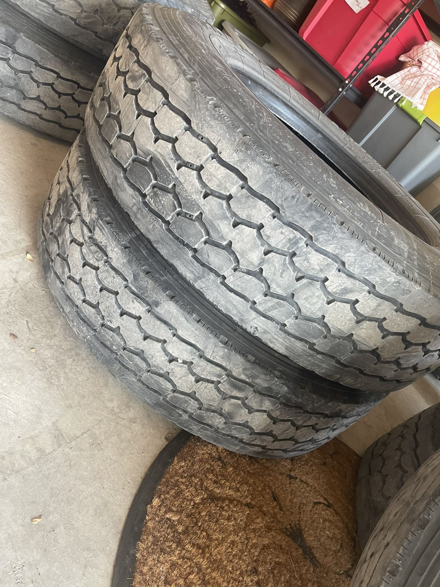 Tires 295/75r22.5 Pearly/Barkley Brand (used) 18 Wheeler for Sale in ...