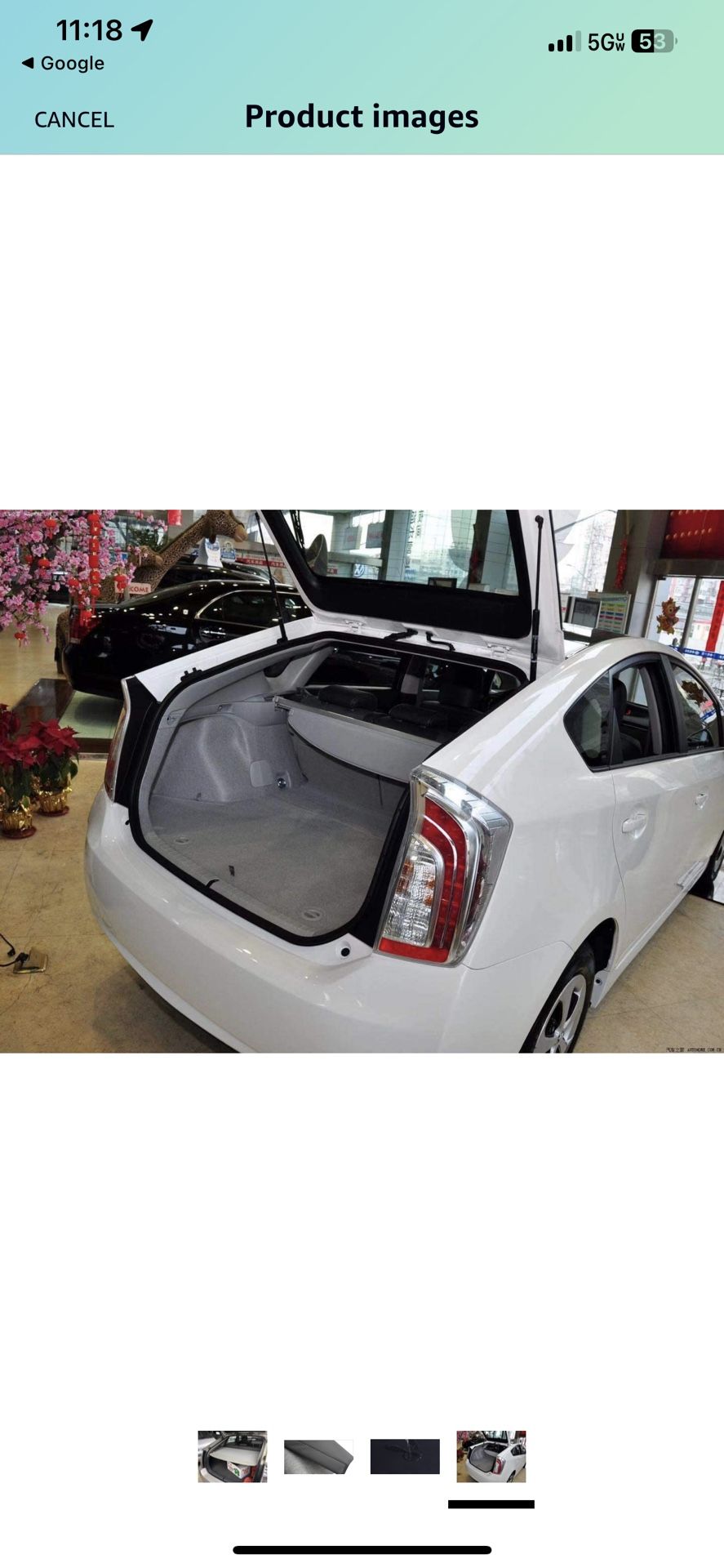 2010-2015 Toyota Prius Gray Cargo Cover for Sale in San Bernardino, CA ...