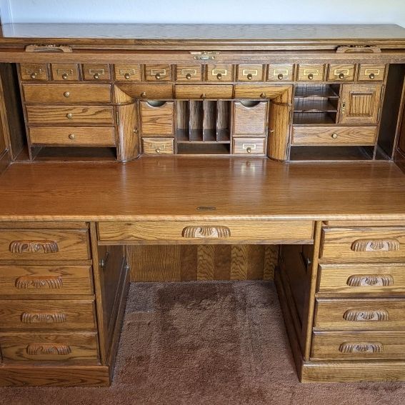 Royola roll top desk store