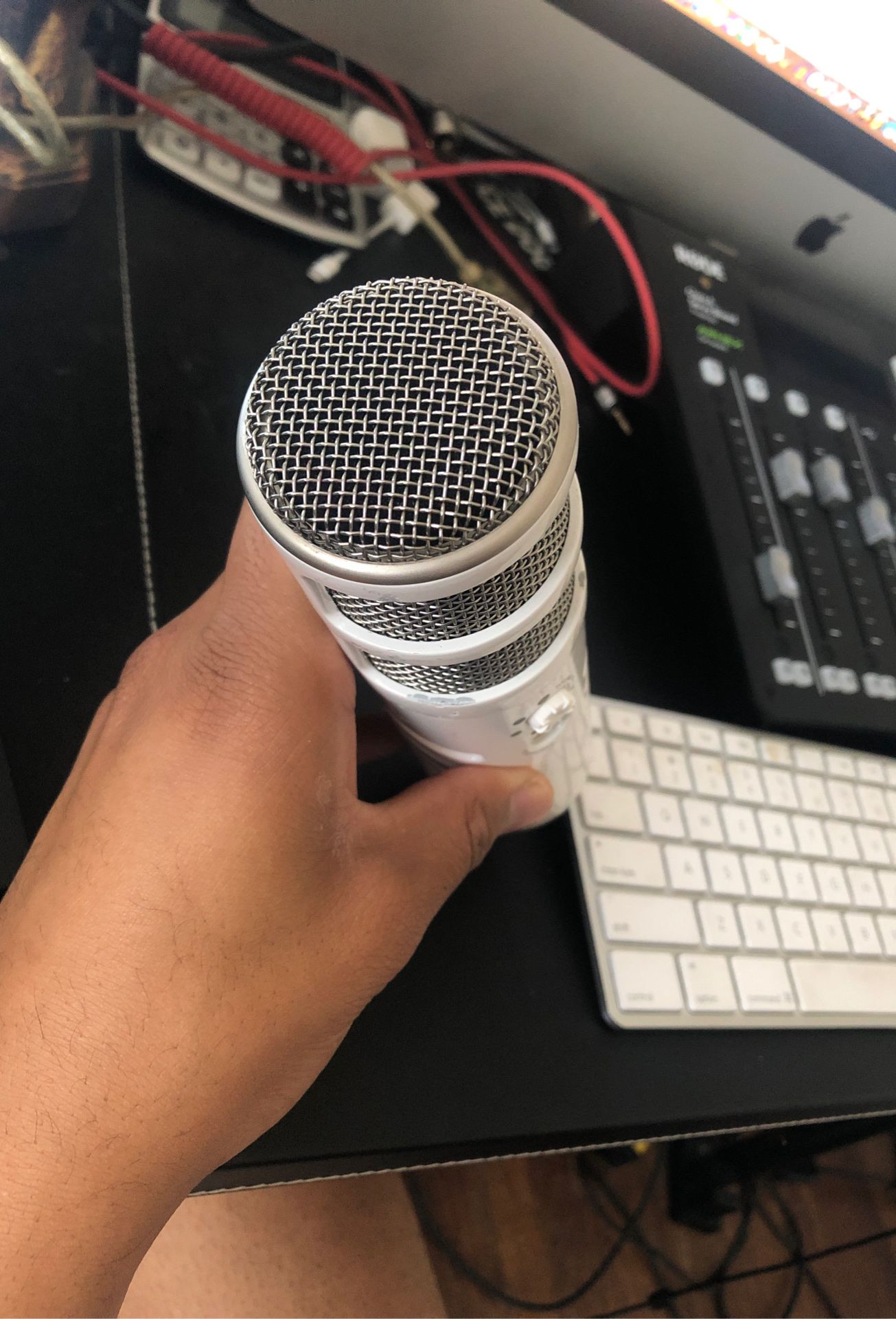 Rode podcaster usb dynamic podcast carotid shure Sm7b microphone for ...