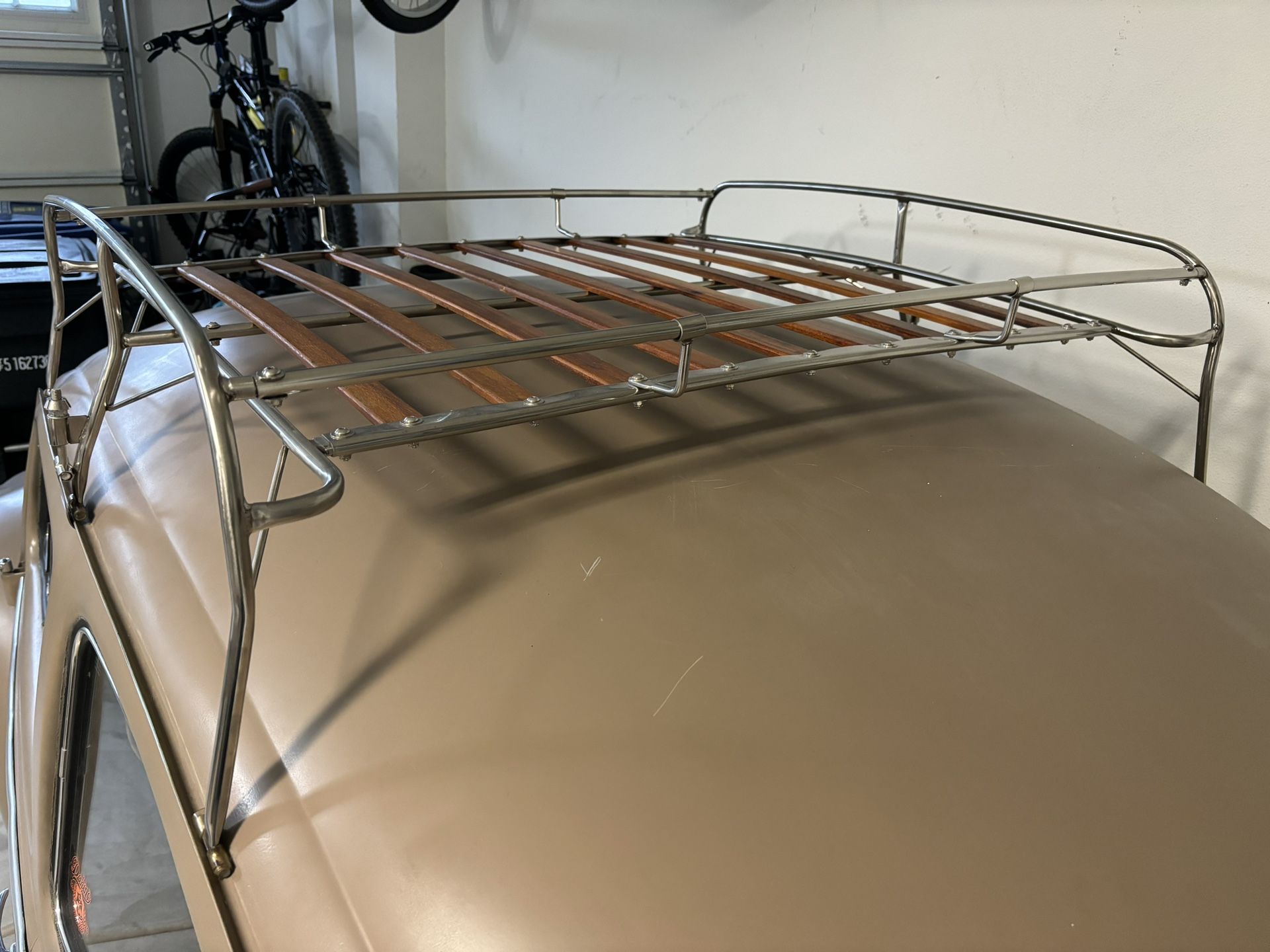 Volkswagen VW Bug Beetle Polished Stainless steel luggage roof rack for ...