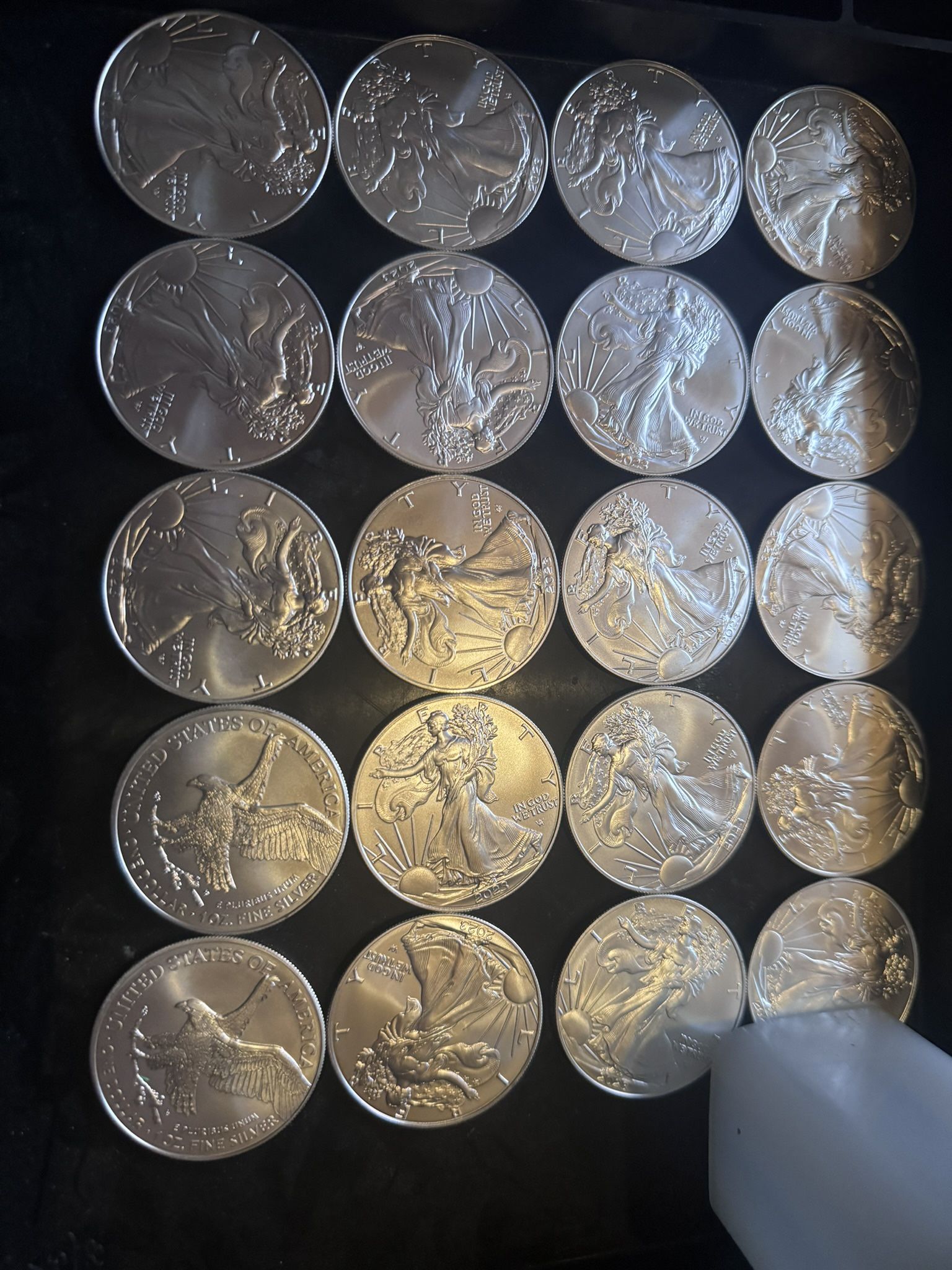 20 Coins/Tube 2023 1 oz American Silver Eagle MintCertified Premium ...