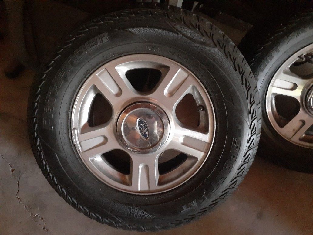 17'' inch Ford rims and tires including spare for Sale in LOS RNCHS ABQ ...