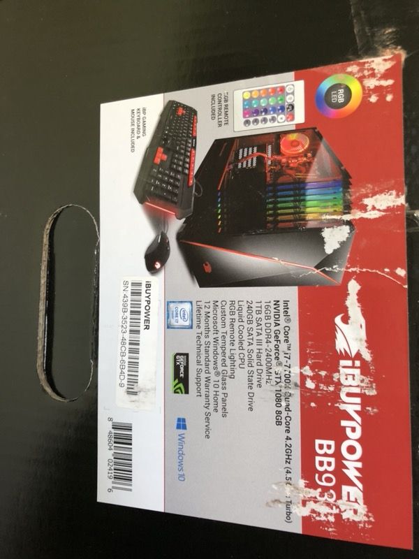 IBUYPOWER BB931 i7-7700k, GTX 1080, 144HZ 1MS 24" GAMING MONITOR for ...