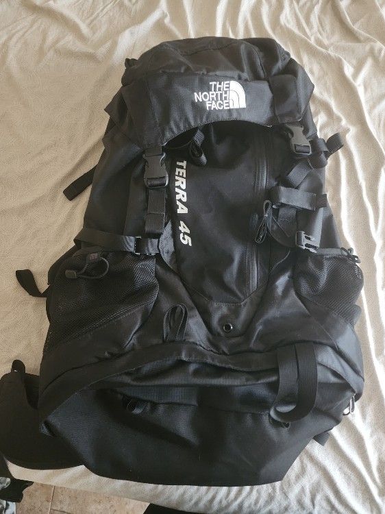 The North Face Terra 45 black gray Hiking Backpack for Sale in Mesa, AZ ...