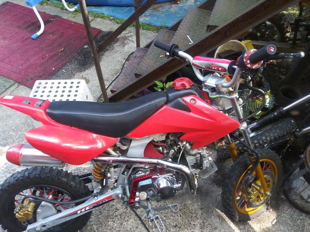 Kc 70.70cc pit bike fresh. Also willing to trade 4 equivalent for Sale ...