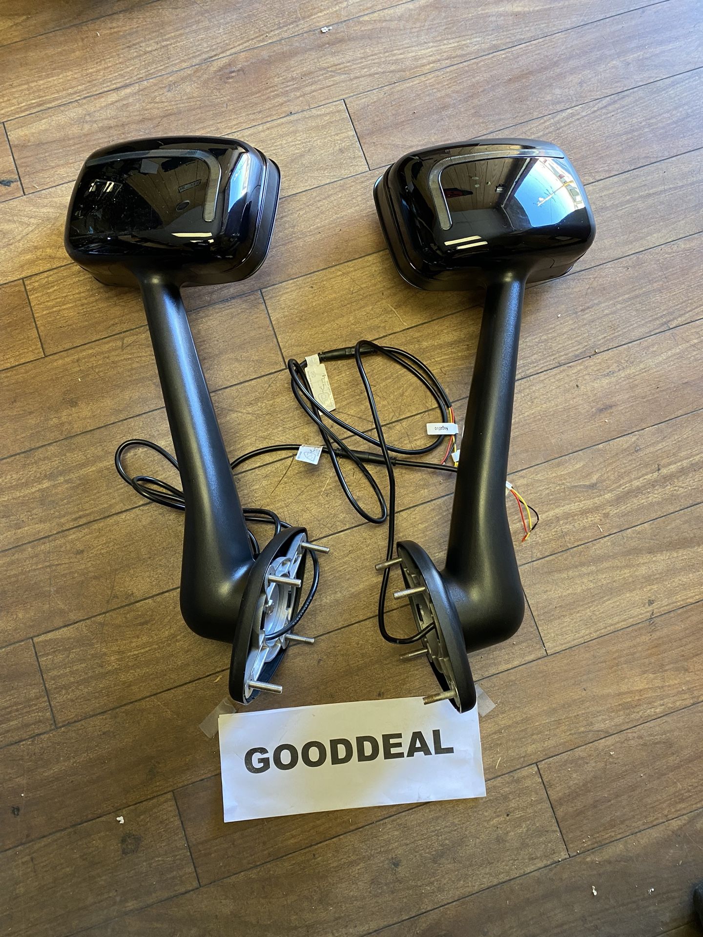 #57 Performance Series Side Hood Mirrors (Black) 08-17 Freightliner ...
