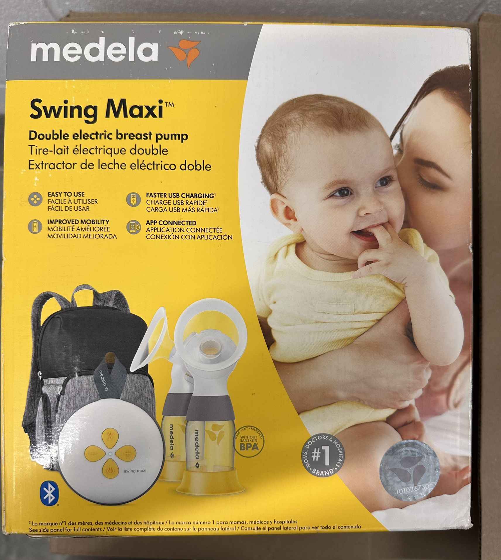 Medela Pump | Swing Maxi Double Electric | Portable Breast Pump USB-C Bluetooth|with Carry Bag ...