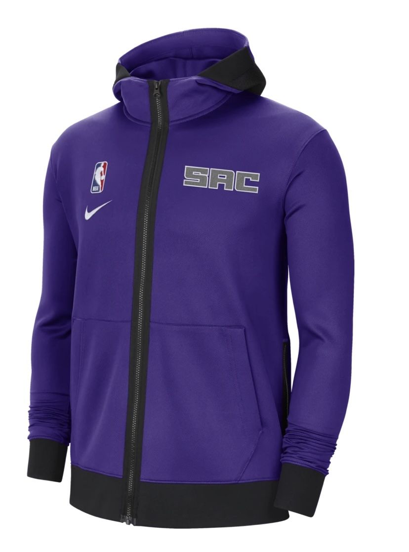 Nike Authentic Sacramento Kings Showtime Zip Up Hoodie Jacket CN4058 ...