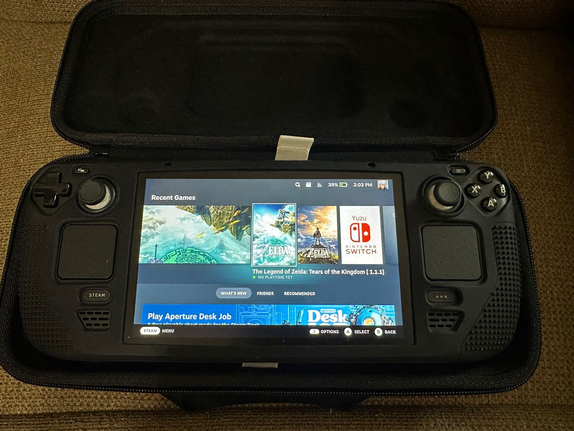 Like New 64GB Steamdeck Steam Deck With Zelda Switch for Sale in ...