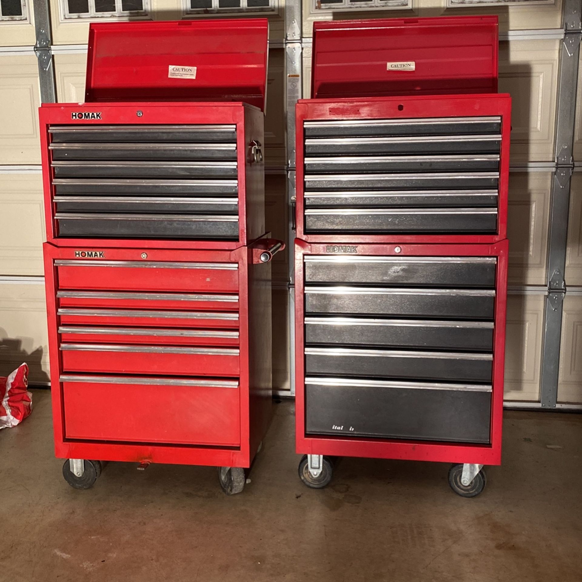 2x Homak Rolling Tool Box Chest Cabinet ( Toolbox) for Sale in Rancho ...
