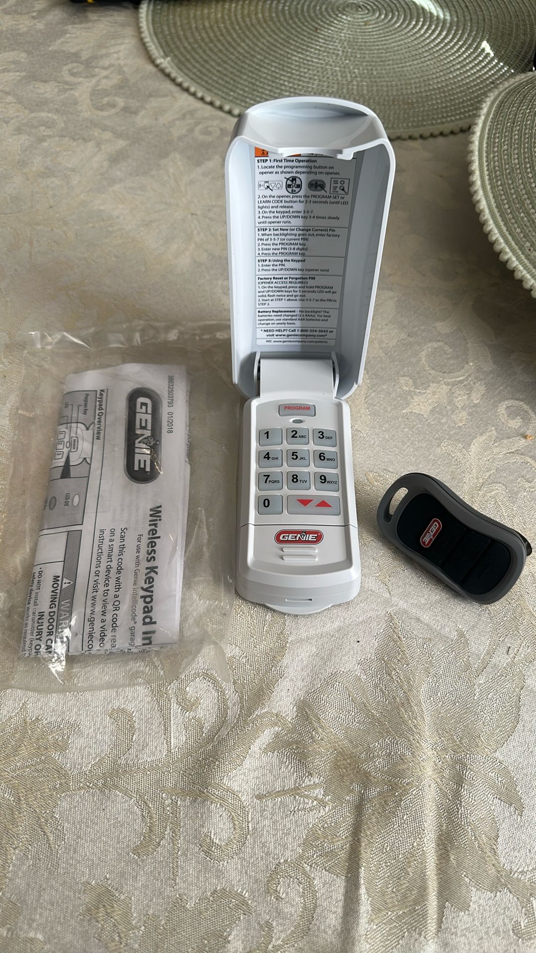 Genie Garage Door Wireless Keypad And Remote Opene for Sale in Los ...