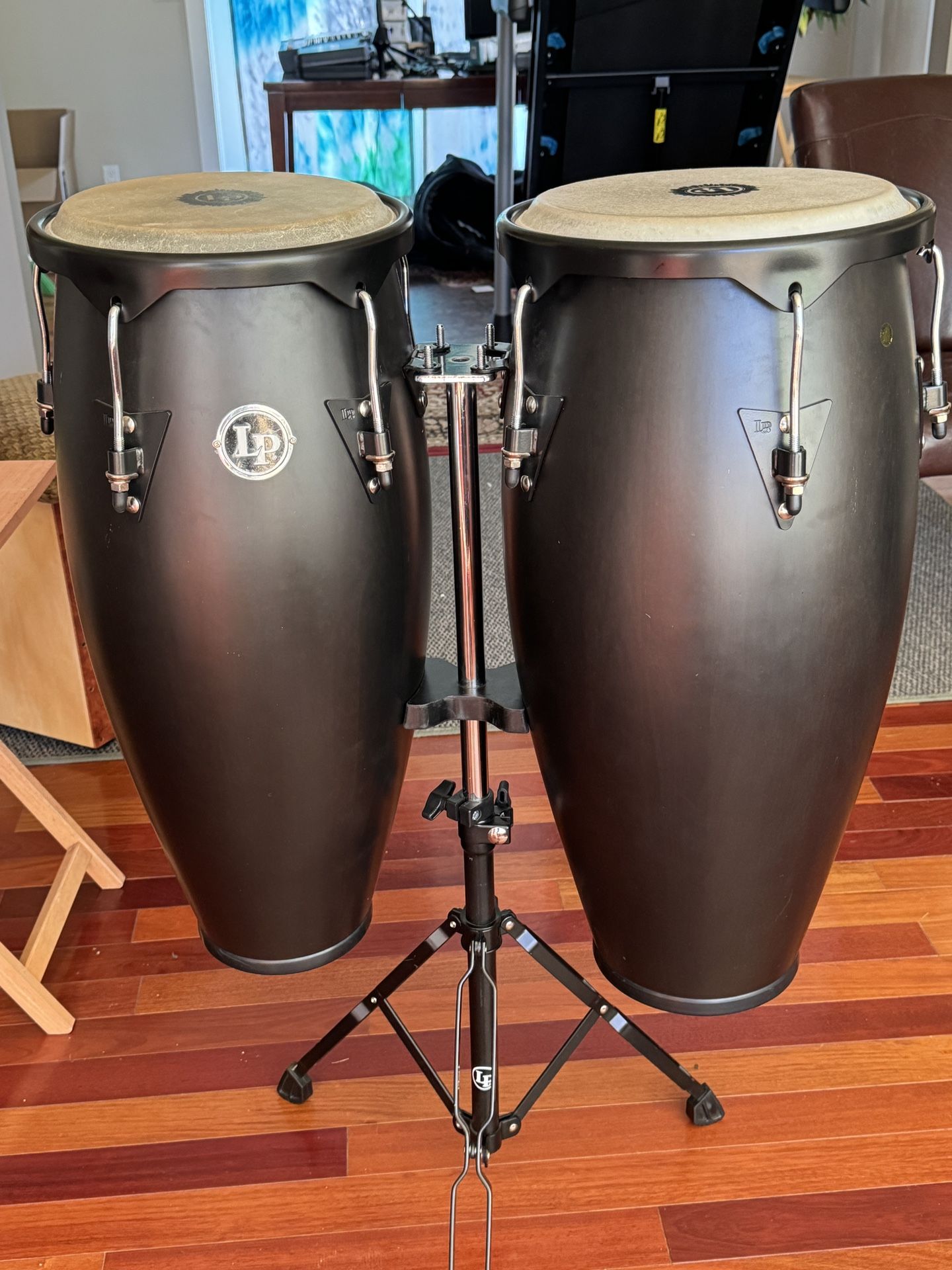 LP 10/11 inch Siam Congas, Bongos With Stands Like New for Sale in ...