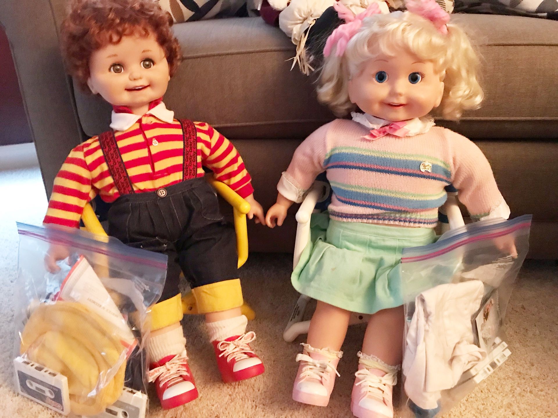 Rare Vintage 1980 Corky and Cricket Talking Dolls for Sale in Federal ...