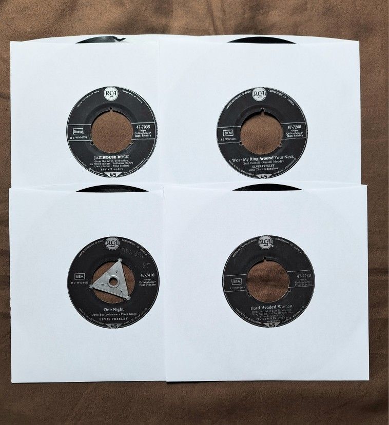 Elvis Presley Lot Of 4 German Press Import 45 Rpm 7" Singles for Sale ...