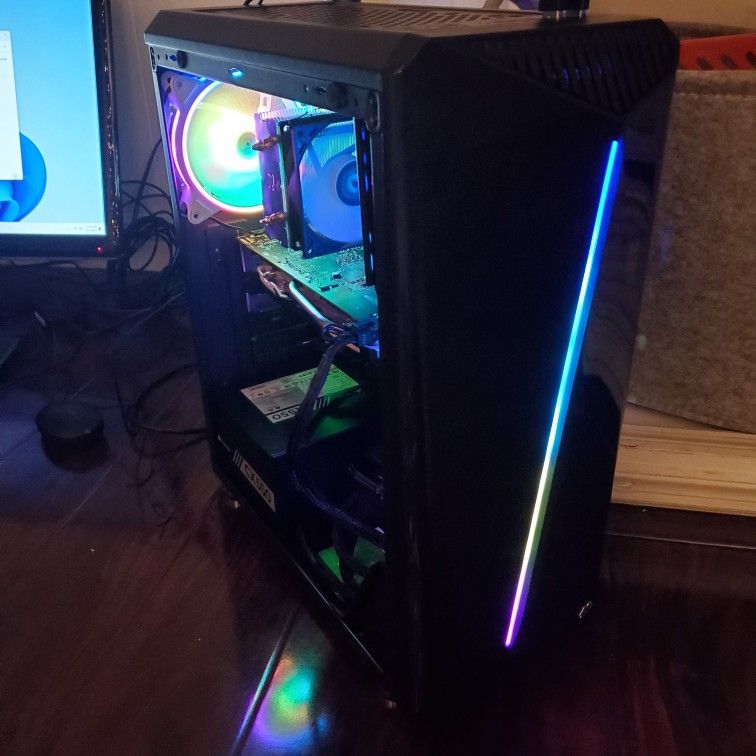 1080p Gaming PC - Intel i3 12100F, RX570 8GB, 16GB RAM, 1TB SSD, Wi-Fi ...