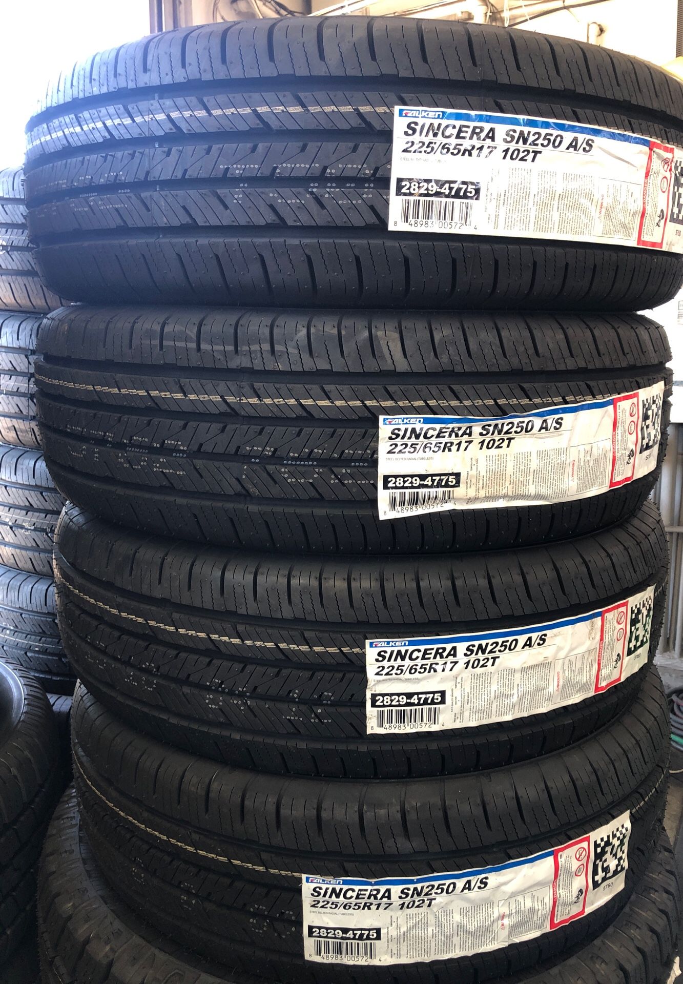 4 new Tires 225/65/17 Falken Sincera SN250 for Sale in Industry, CA - OfferUp