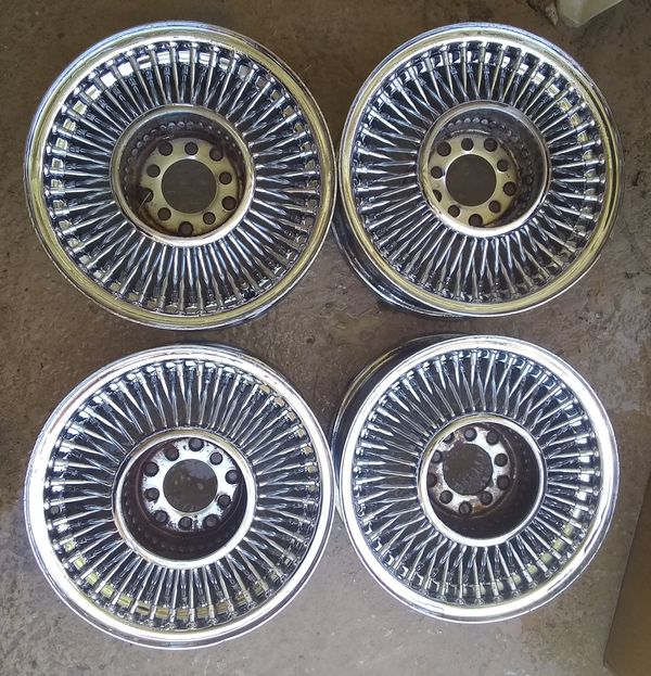 14x7 wire wheels bolt on standards for Sale in Phoenix, AZ - OfferUp