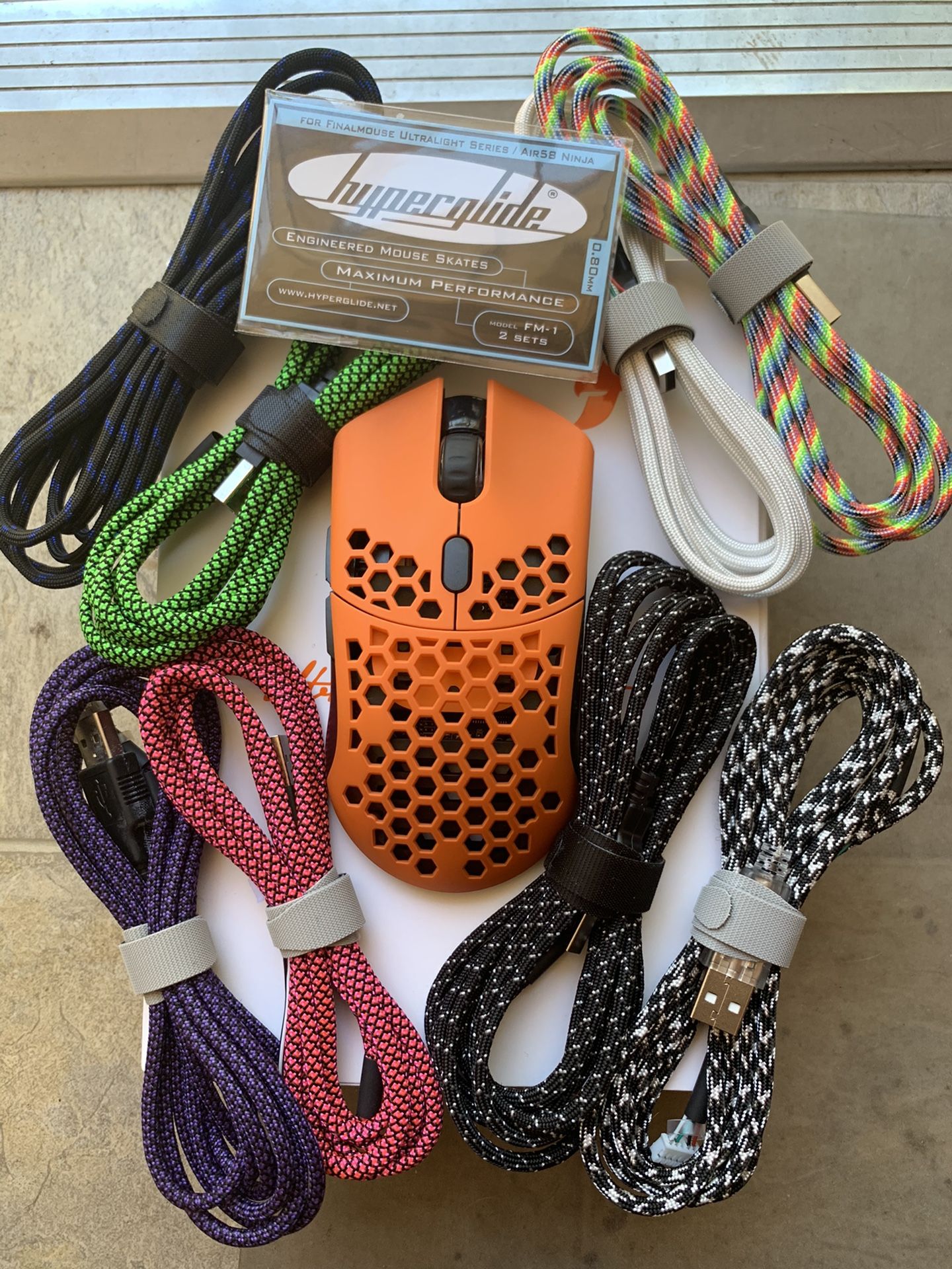 Finalmouse Ultralight Sunset with Paracord and Hyperglides for Sale in ...
